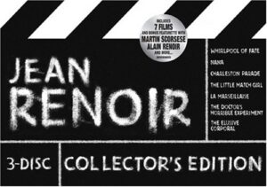 jean renoir (whirlpool of fate / nana / charleston parade / the little match girl / la marseillaise / the doctor’s horrible experiment / the elusive corporal) (three-disc collector’s edition)