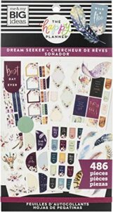 me & my big ideas happy planner stckrs seek, dream seeker, 486/pkg