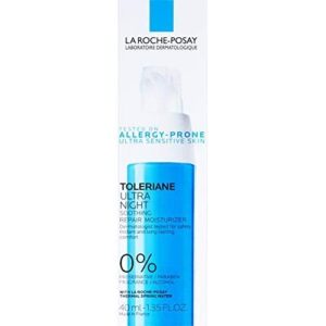 La Roche-Posay Toleriane Dermallergo Night Cream for Face Intense Soothing Moisturizer with Vitamin E, Allergy Tested, for Sensitive Skin, Formerly Toleriane Ultra Night