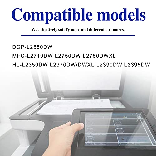 PAIC 4 Pack Compatible TN-760 TN760 Toner Cartridge Replacement for Brother DCP-L2550DW MFC-L2710DW L2750DW L2750DWXL HL-L2350DW L2370DWDWXL L2390DW L2395DW Printer,Sold by HOBBYUNION, Black