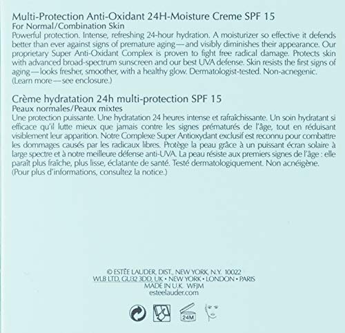 Estee Lauder Daywear Multi Protection Anti Oxidant Creme SPF 15 for Unisex, 1.7 Ounce