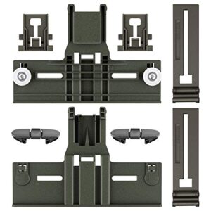 upgraded w10350375 dishwasher top rack adjuster & w10195840 dishwasher positioner & w10195839 rack adjuster & w10508950 stop track replacement for whirlpool wdta50sahz0 dishwasher parts(8 packs)