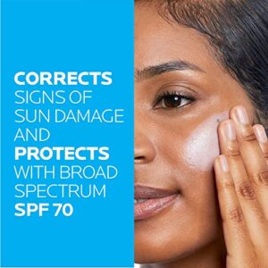 La Roche Posay Anthelios UV Correct Sunscreen Moisturizer SPF 70, Daily Anti-Aging Face Moisturizer with Sunscreen and Niacinamide to Even Skin Tone & Fine Lines, Sun Protection for Sensitive Skin