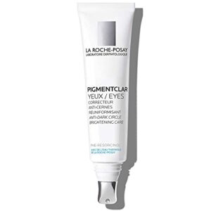 la roche-posay pigmentclar dark circles eye cream with caffeine, brightens under eye area and targets dark circles