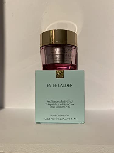 Estee Lauder Resilience Multi-Effect Tri-Peptide Face and Neck Creme SPF 15 For Normal/Combination Skin, 2.5 oz / 75ml