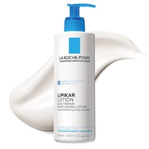 la roche-posay lipikar daily repair moisturizing cream, fragrance free body moisturizer with shea butter, body lotion for dry skin, moisturizing for sensitive skin