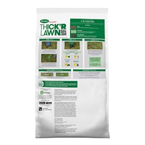 Scotts Turf Builder Thick'R Lawn Grass Seed, Fertilizer and Soil Improver for Sun & Shade, 40 lbs.