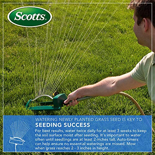 Scotts Turf Builder Thick'R Lawn Grass Seed, Fertilizer and Soil Improver for Sun & Shade, 40 lbs.