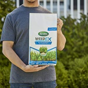 Scotts WeedEx Prevent with Halts - Crabgrass Preventer, Pre-Emergent Weed Control for Lawns, Prevents Chickweed, Oxalis, Foxtail & More All Season Long, Treats up to 5,000 sq. ft., 10 lb.