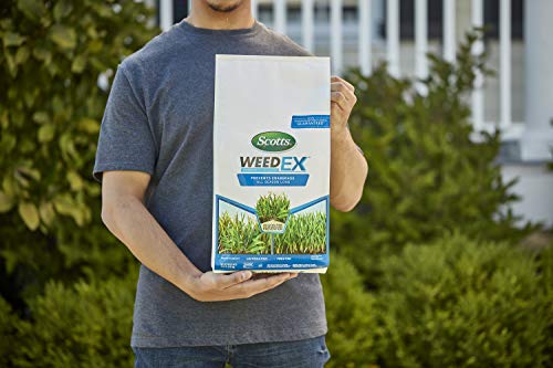 Scotts WeedEx Prevent with Halts - Crabgrass Preventer, Pre-Emergent Weed Control for Lawns, Prevents Chickweed, Oxalis, Foxtail & More All Season Long, Treats up to 5,000 sq. ft., 10 lb.