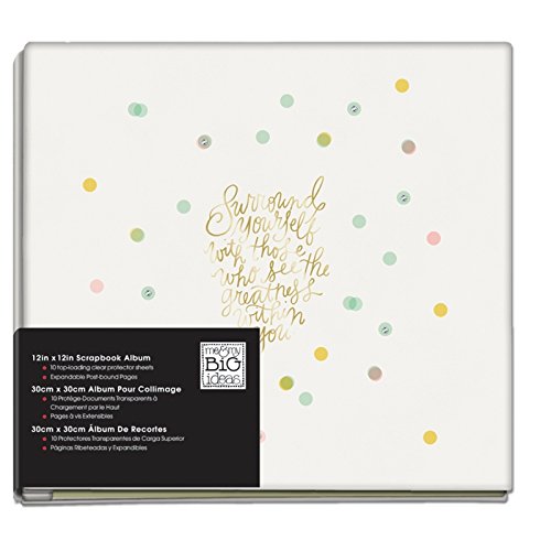 me & my BIG ideas Greatness Confetti Album, 12-Inch by 12-Inch