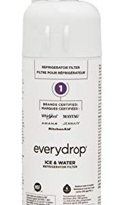 everydrop by Whirlpool Ice and Water Refrigerator Filter 1, EDR1RXD1, Single-Pack , Purple & Affresh Washing Machine Cleaner, Cleans Front Load and Top Load Washers, Including HE, 6 Tablets