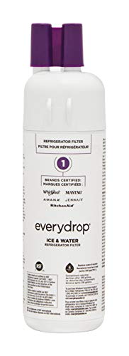 everydrop by Whirlpool Ice and Water Refrigerator Filter 1, EDR1RXD1, Single-Pack , Purple & Affresh Washing Machine Cleaner, Cleans Front Load and Top Load Washers, Including HE, 6 Tablets