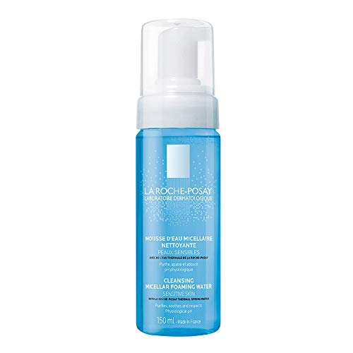 La Roche-Posay Foaming Micellar Cleansing Water and Gentle Makeup Remover, Balances pH, Soap & Alcohol Free