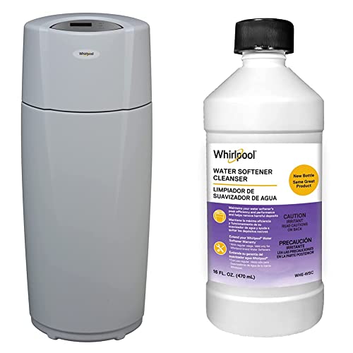 Whirlpool WHELJ1 Central Water Filtration System, White & 12062002229 WHEWSC Water Softening Cleanser 16oz