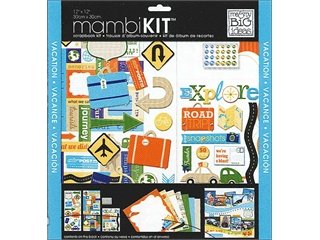 me & my BIG ideas Scrapbook Page Kit, Explore Road Trip, 12-Inch by 12-Inch