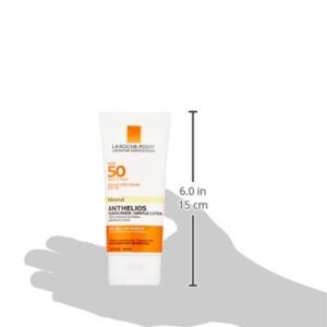 La Roche-Posay Anthelios Mineral Sunscreen Gentle Lotion Broad Spectrum SPF 50, Face and Body Sunscreen with Zinc Oxide and Titanium Dioxide, Oxybenzone & Octinoxate Free, Oil-Free