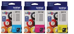 brother mfc-j485dw cyan/magenta/yellow original toner standard yield (3 x 260 yield)