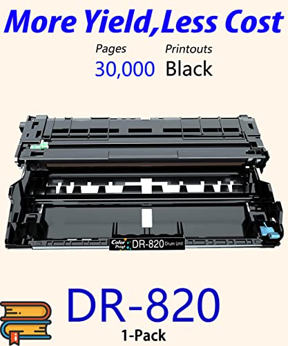 ColorPrint 1-Pack Compatible DR820 Drum Unit Replacement for Brother DR-820 DR 820 Imaging for TN850 TN880 Toner HL L5100DN L5200DW L6300DW MFC L5850DW L5900DW L6800DW DCP L5500DN L5650DN Printer