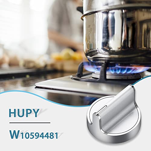 HPUY Update W10594481 Control Knobs Replacements Compatible for Whirlpool Stove Knobs Replace WPW10646805 W10698166 WPW10594481 Cooktop Knobs 5 Pack