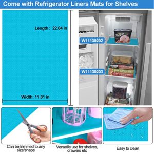 UPGRADED W11130203 Freezer Glass Shelf Replacement Compatible with Whirlpool Refrigerator Freezer Shelf Replacement Glass Shelves Parts W10527849 W10773887 WRS571CIHZ04 Freezer Shelf,WRS571 Series