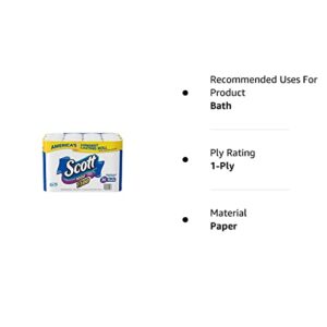 Scott 1100 Unscented Bath Tissue, 1-ply (36 Rolls)