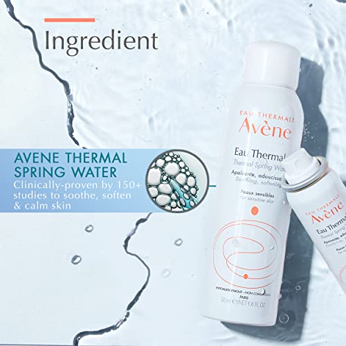 Eau Thermale Avene Thermal Spring Water, Soothing Calming Facial Mist Spray for Sensitive Skin - Travel Size - 1.6 fl. oz.