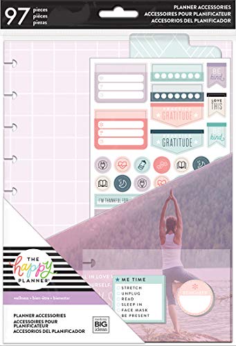 me & my BIG ideas Happy Planner Medium Accessories 97/Pkg-Fitness/Wellness, Multi