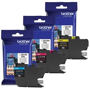 brother mfc-j6530dw original ink super high yield – 3 packs (c/m/y)