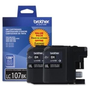 brother international 2 pack lc107bk