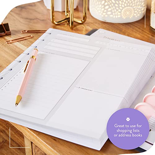 Happy Planner Plans + Notes Planner Refill Paper, 100 Sheets of Lined Refill Paper for Journals, Classic Size