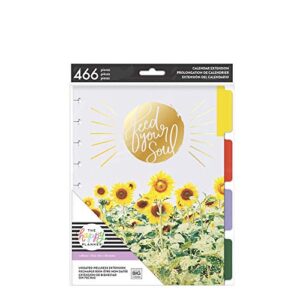 me & my big ideas 6 month wellness extension – the happy planner scrapbooking supplies – 7 pre-punched dividers – undated monthly & weekly – 2 sticker sheets with months and numbers – classic size