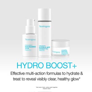 Neutrogena Hydro Boost+ Glycolic Acid Overnight Peel, Face Peel with Hyaluronic Acid & 10% Glycolic Acid to Exfoliate & Smooth Dull & Uneven Skin Texture, Fragrance-Free, 3.2 fl. oz