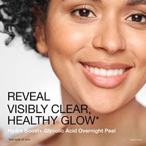 Neutrogena Hydro Boost+ Glycolic Acid Overnight Peel, Face Peel with Hyaluronic Acid & 10% Glycolic Acid to Exfoliate & Smooth Dull & Uneven Skin Texture, Fragrance-Free, 3.2 fl. oz