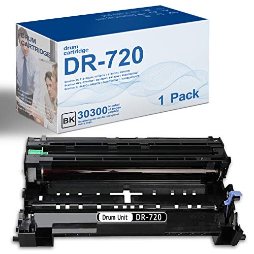 1 Pack DR-720 Black Compatible DR720 Drum Unit Replacement for Brother hl-5440D 5450DN 5470DW/DWT 6180DW/DWT DCP-8110DN MFC-8710DW 8150DN Printer Drum Unit,High Page Yield Up to 30,300 Pages