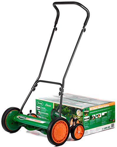 Scotts Outdoor Power Tools 2000-20S 20-Inch 5-Blade Classic Push Reel Lawn Mower, Green