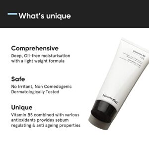 Minimalist Vitamin B5 10% Oil Free Fast Absorbing Lightweight Face Moisturizer Gel For Oily & Acne Prone Skin