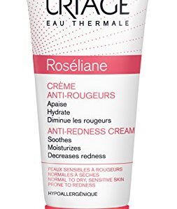 Uriage Roseliane Anti-Redness Face Cream 1.35 fl.oz. | Hydrating Moisturizer for Sensitive Skin Prone to Redness | Inhibits the Key Factors that Cause Rosacea, Soothes and Decrease Redness