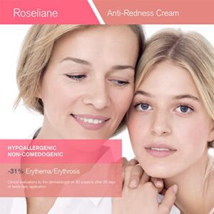 Uriage Roseliane Anti-Redness Face Cream 1.35 fl.oz. | Hydrating Moisturizer for Sensitive Skin Prone to Redness | Inhibits the Key Factors that Cause Rosacea, Soothes and Decrease Redness