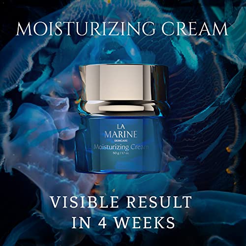 LAMARINE SKINCARE Moisturizing Face Cream, Daily Moisturizer for Dry Skin, Hydrates and Protects Sensitive Skin, with Hydrolyzed Pearl and Jellyfish Extract, 1.7 oz