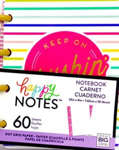 me & my big ideas happy planner micro memo book w/60 sheets-bright dot grid