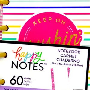 Me & My Big Ideas Happy Planner Micro Memo Book W/60 Sheets-Bright Dot Grid