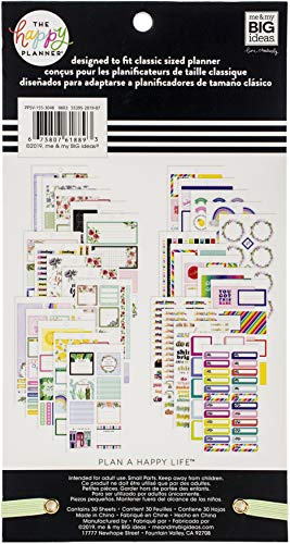 ME & MY BIG IDEAS Happy Planner STCKRS, Horizontal, 464/Pkg