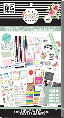 ME & MY BIG IDEAS Happy Planner STCKRS, Horizontal, 464/Pkg