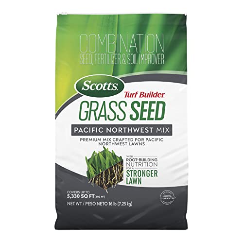 Scotts Turf Builder Grass Seed Pacific Northwest Mix is a Premium Mix for Pacific Northwest Lawns, 16 lb.