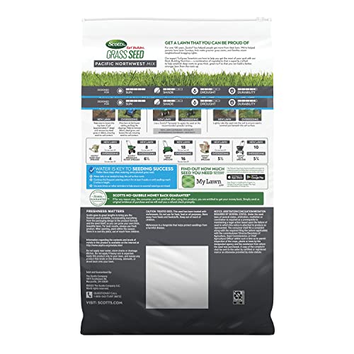 Scotts Turf Builder Grass Seed Pacific Northwest Mix is a Premium Mix for Pacific Northwest Lawns, 16 lb.