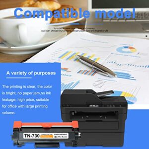 3 Pack Black TN-730 TN730 Toner Cartridge Replacement for Brother 730 to use with MFC-L2710DW HL-L2395DW MFC-L2750DW HL-L2370DW HL-L2390DW DCP-L2550DW HL-L2350DW Printer Ink Cartridge