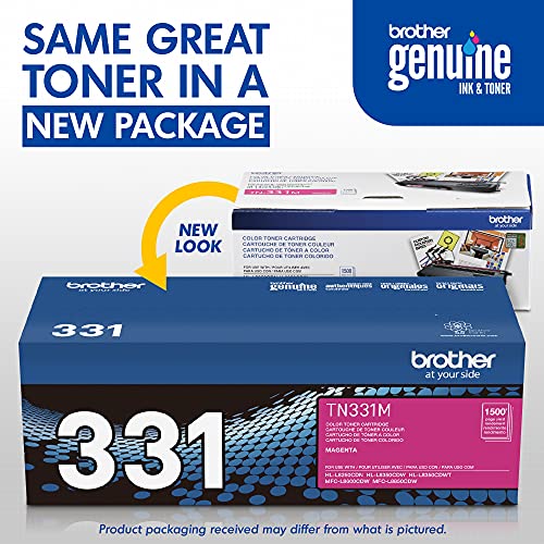 Brother Genuine TN331M Standard-yield Magenta Toner Cartridge