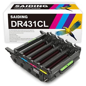 saiding remanufacturing drum unit replacement for brother dr431cl dr-431cl for hl-l8260cdw l8360 l8360cdw l8360cdwt dcp-l8410cdwt l8410cdw mfc-l8610 l8610cdw l8690cdw l8900cdw printer (4 pack)