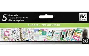 me & my big ideas happy planner sticker roll-budget